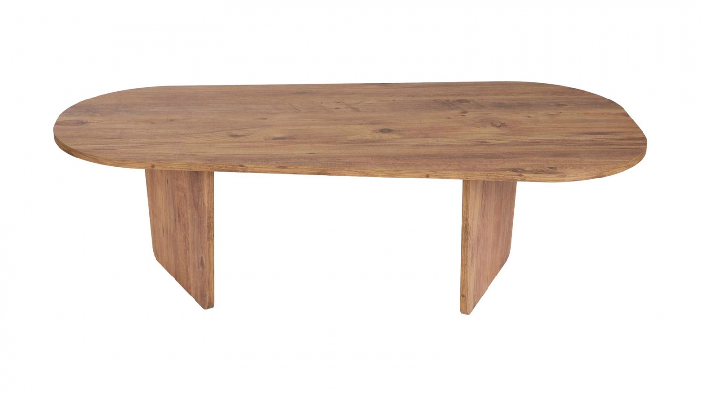 Table basse organique effet chêne 130 cm - Ceane - Homifab